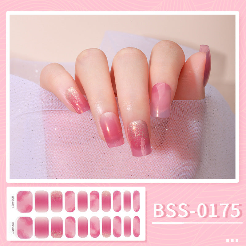 Nail Art Ideas Pink Ombre Valentine Medium Sheer Press On Nails – Vanccy